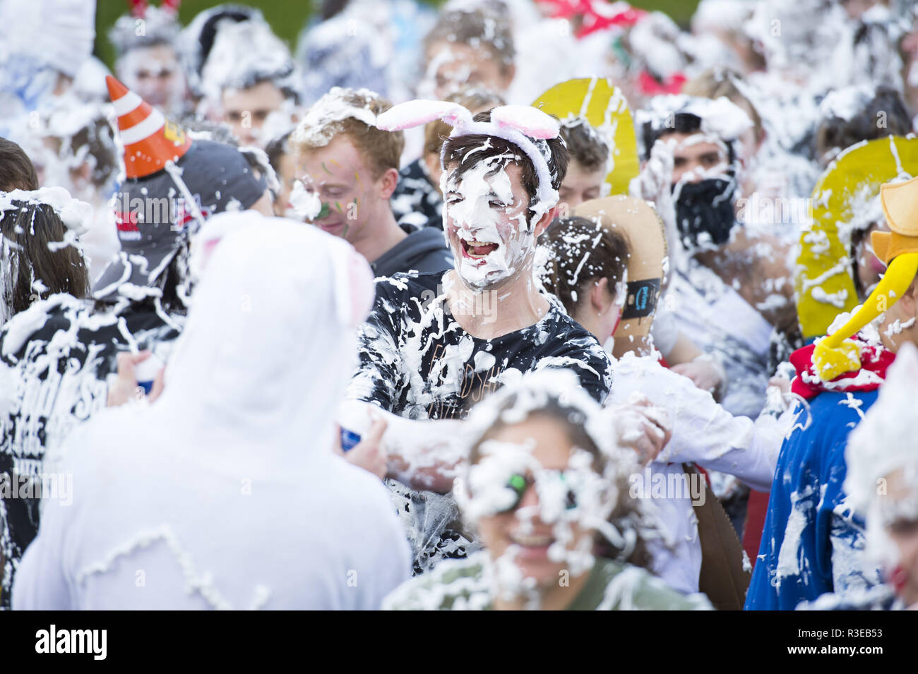 The University of St Andrews's student's take part in the annual Raisin ...