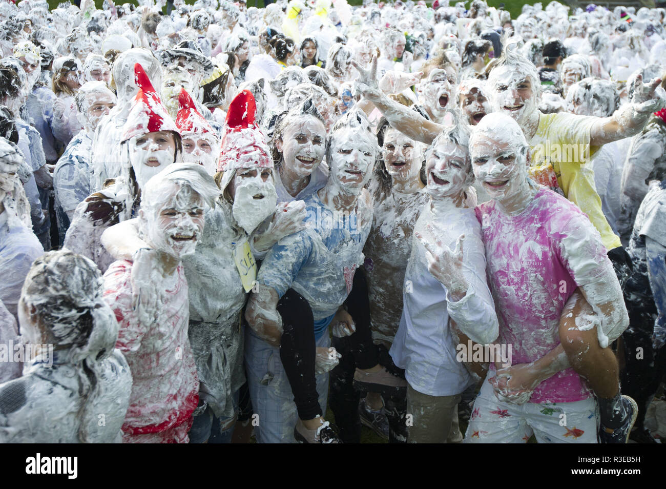 The University of St Andrews's student's take part in the annual Raisin ...