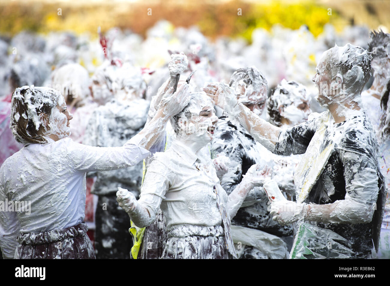 The University of St Andrews's student's take part in the annual Raisin ...