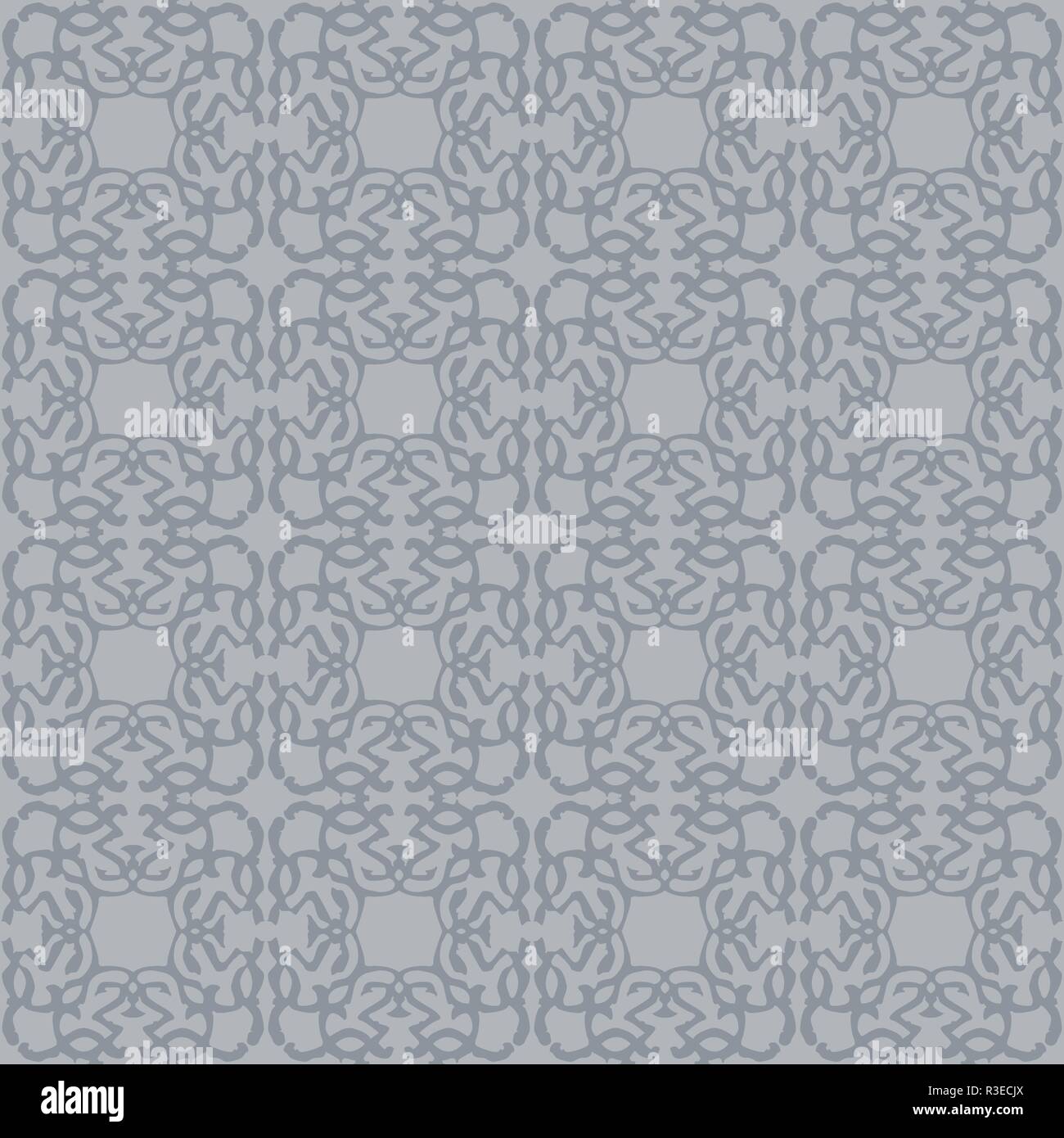 Gray royal pattern. The Seamless vector background Stock Vector Image ...