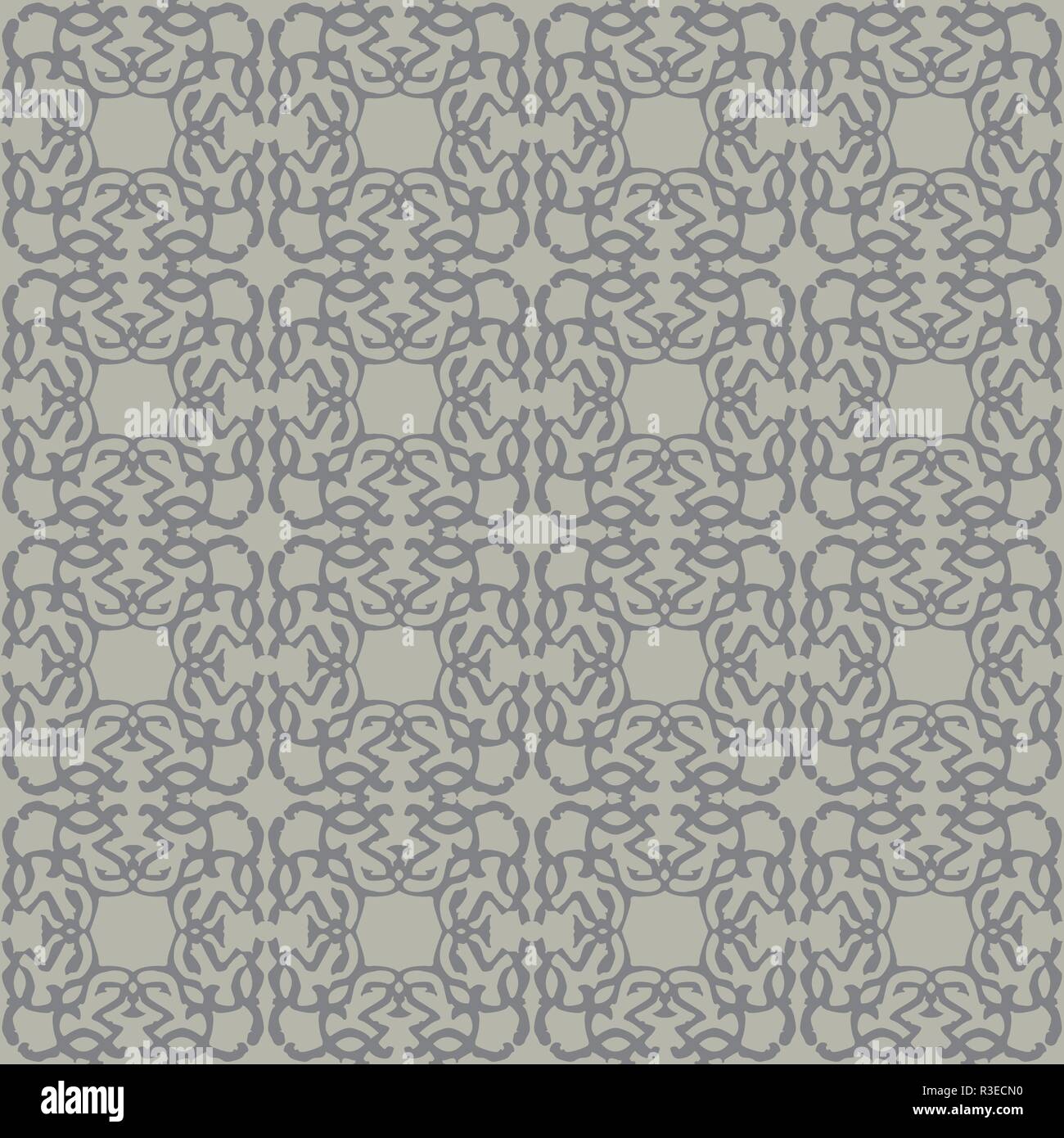 Gray royal pattern. The Seamless vector background Stock Vector Image ...