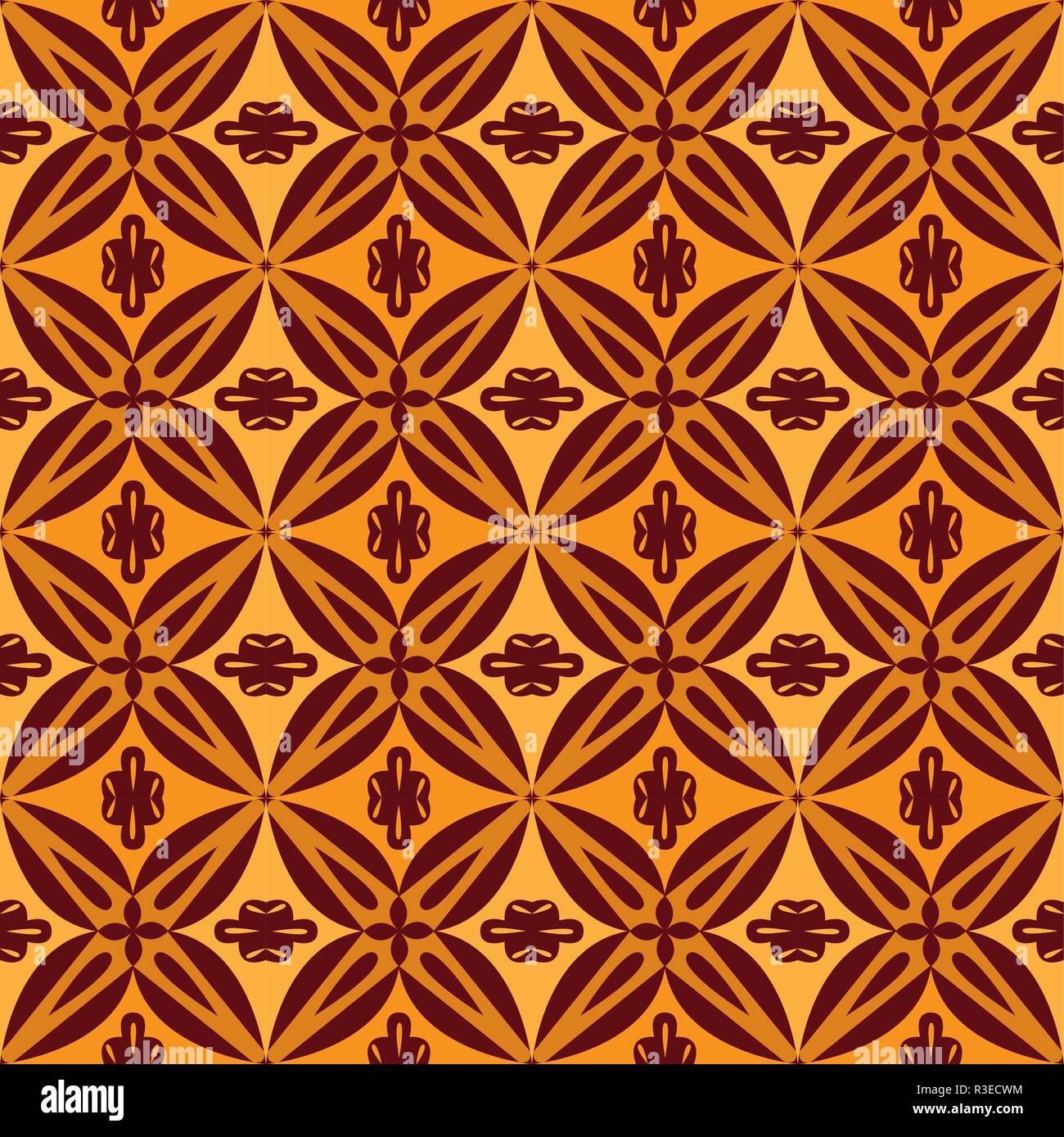 Orange royal pattern. The Seamless vector background Stock Vector Image ...