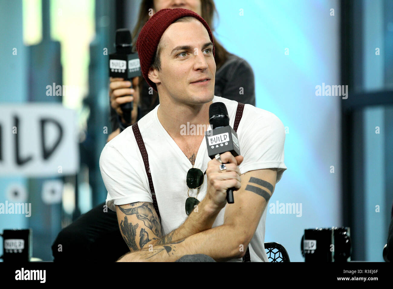 NEW YORK, NY - APRIL 27: Garrett Nickelsen of The Maine visits Build ...