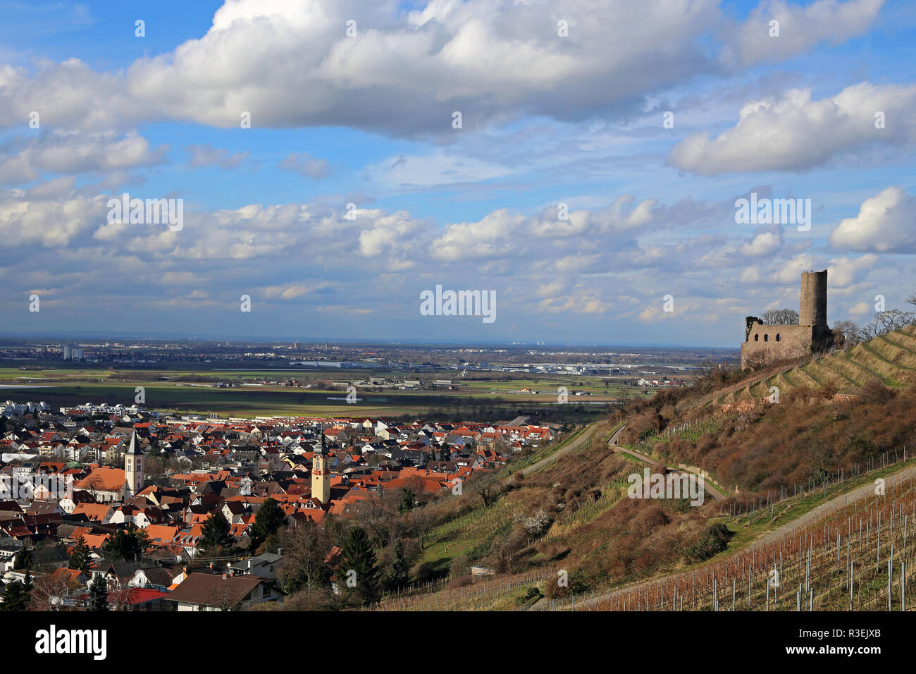 schriesheim and strahlenburg Stock Photo - Alamy