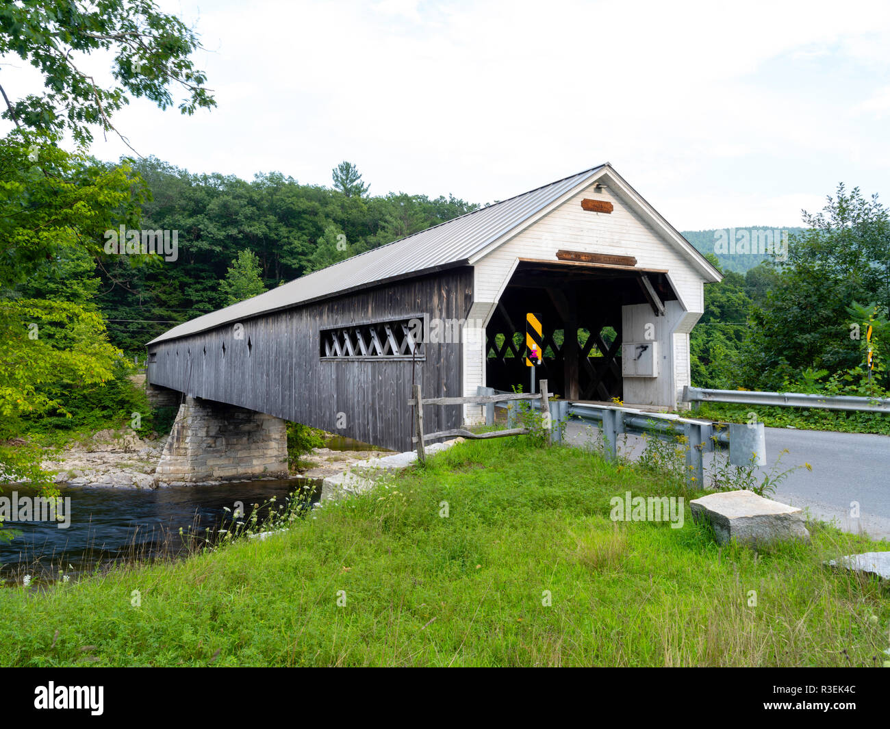 Image of the famous West Dummerston Covered Bridge, near Brattleboro ...