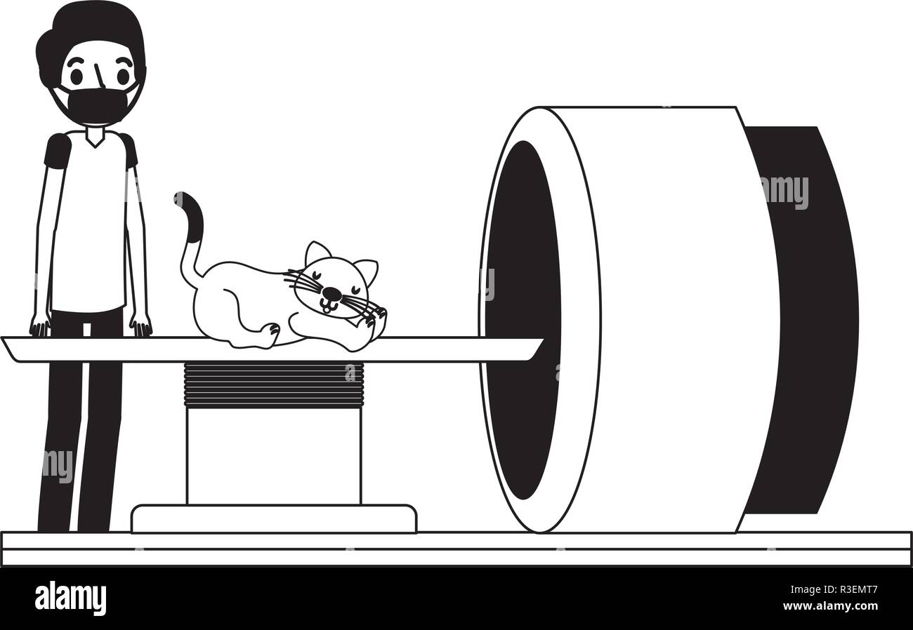 Medical equipment cat scan machine Stock Vector Images - Alamy