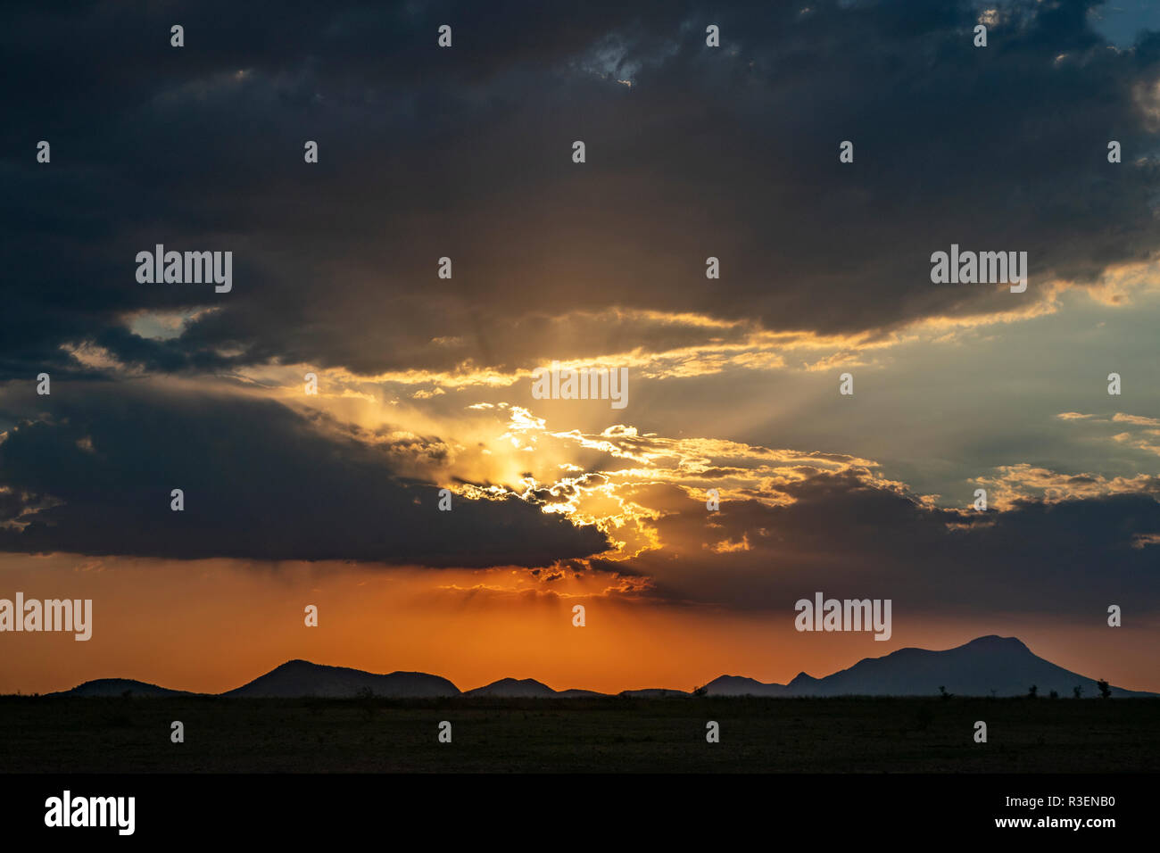 Sunset Dabchick Game Reserve, Waterberg Region. Limpopo Province, South ...