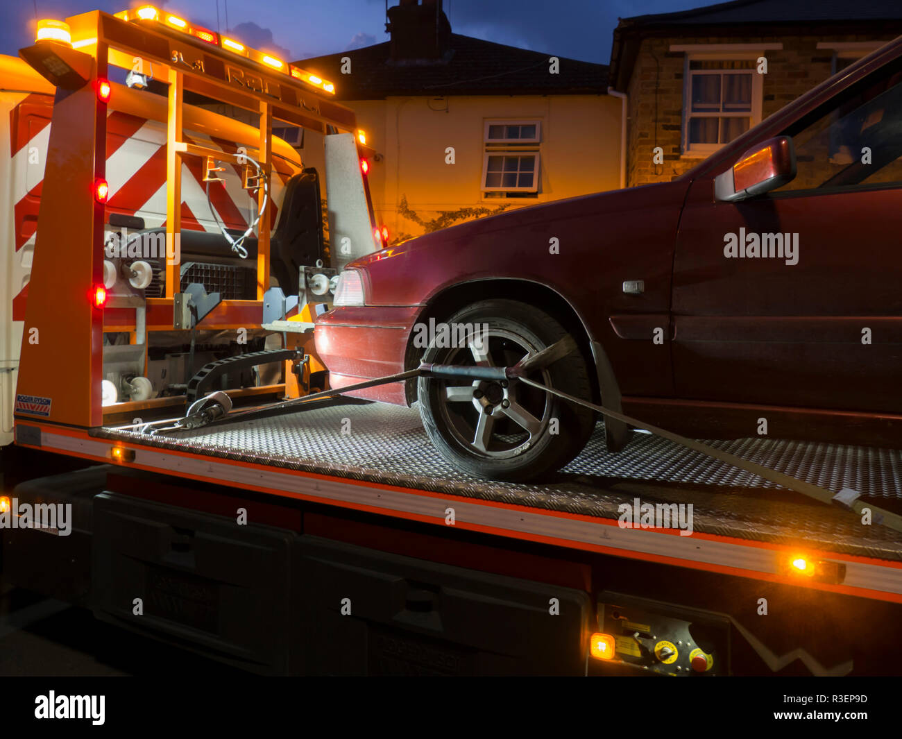 europe, UK, car recovery Stock Photo - Alamy