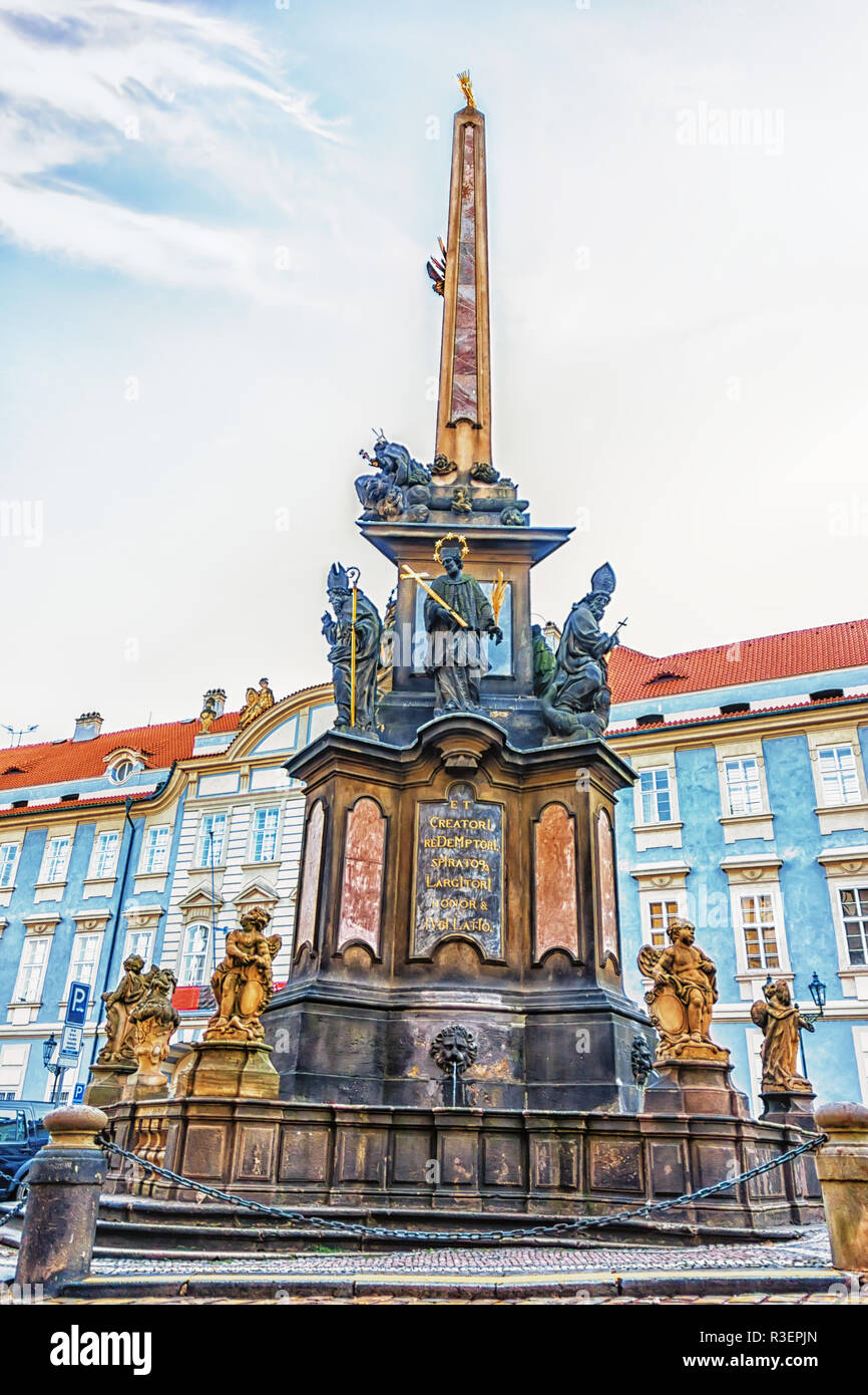 Column of the Holy Trinity in Prague, Czech Republic Stock Photo - Alamy