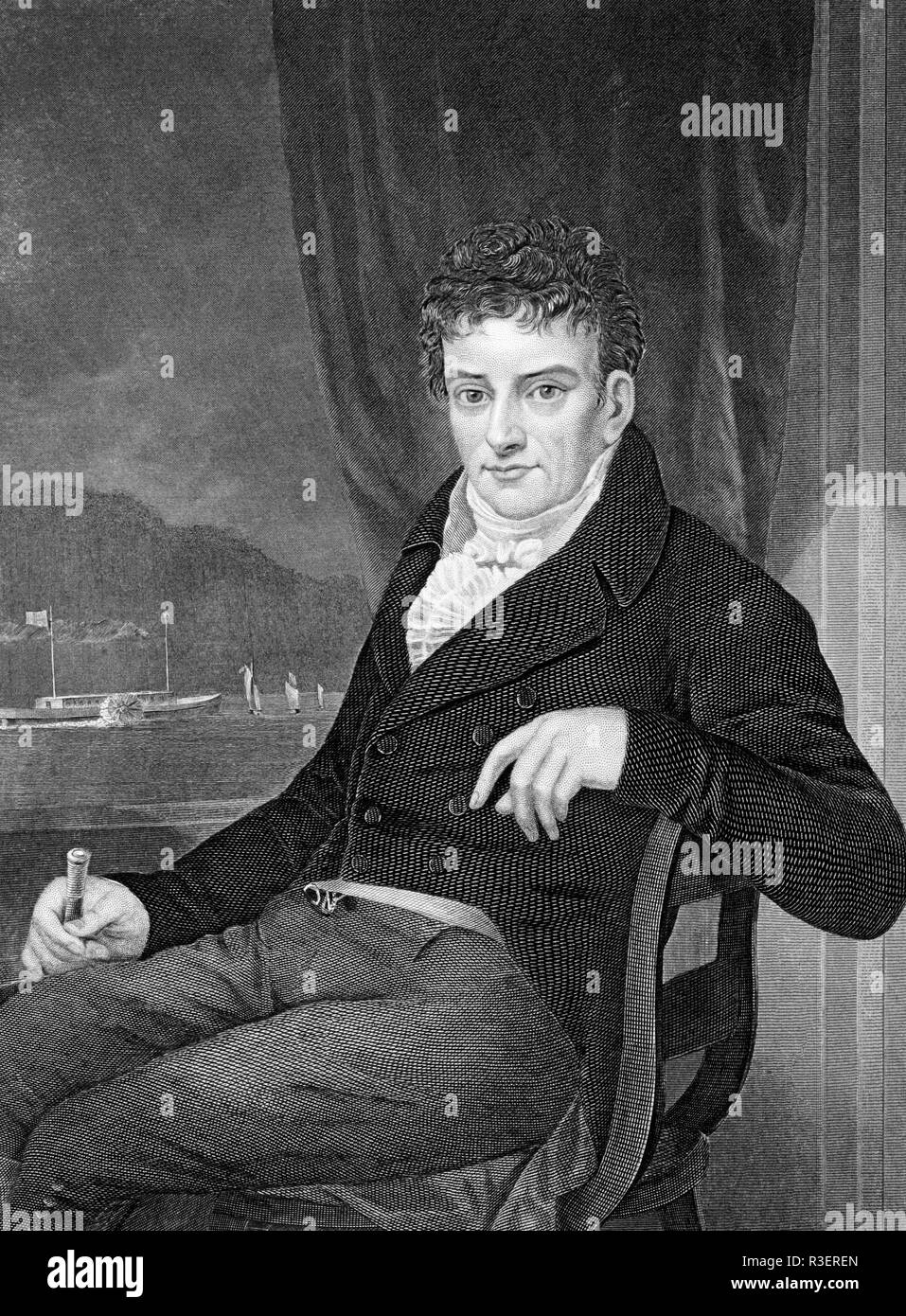 Inventor of steamboat hi-res stock photography and images - Alamy