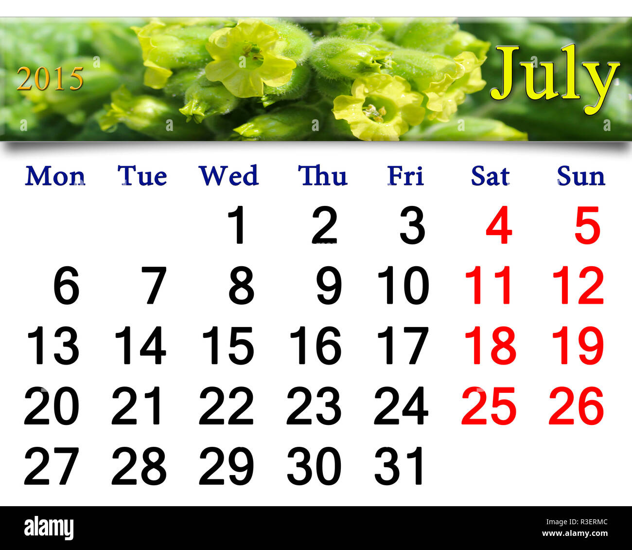 Beautiful flowers for calender hi-res stock photography and images - Alamy