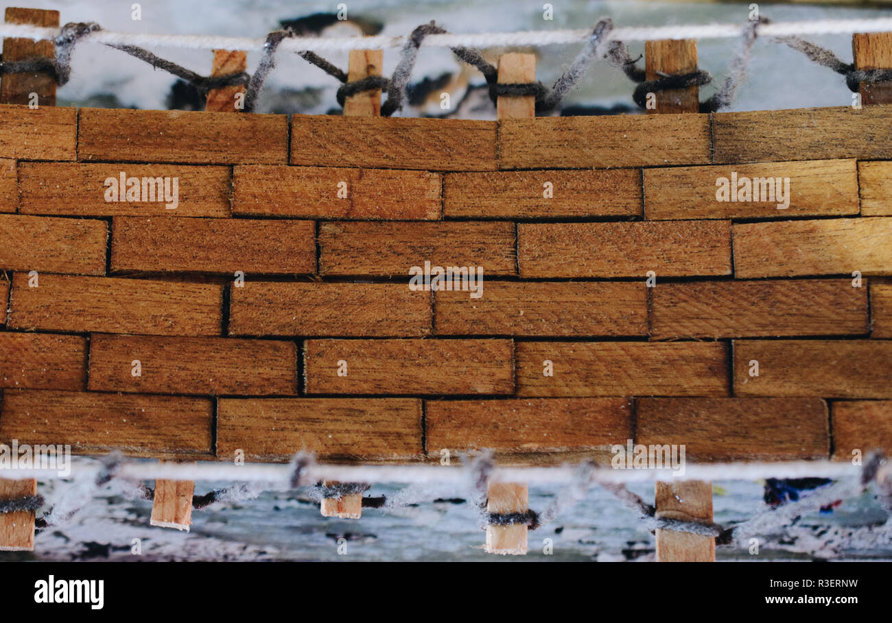 Wooden texture patterns with wooden bricks Stock Photo - Alamy