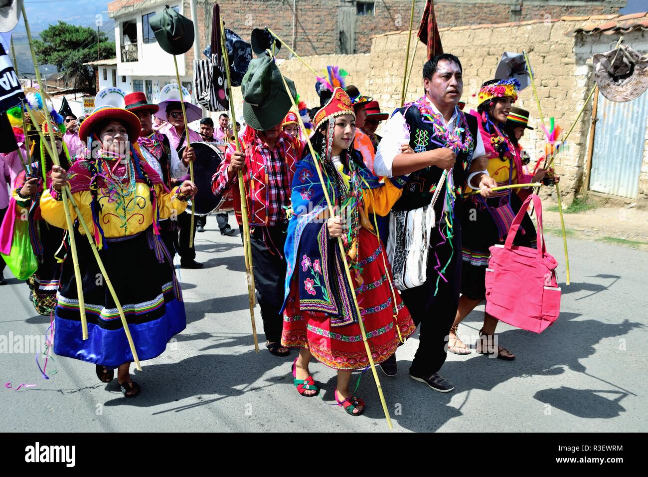 Carnival in CARAZ. Department of Ancash.PERU Stock Photo - Alamy
