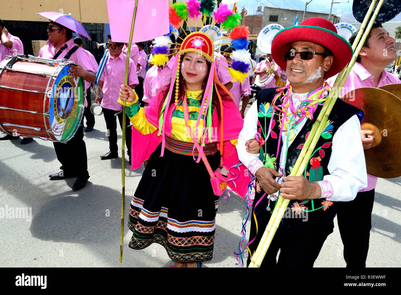 Carnival in CARAZ. Department of Ancash.PERU Stock Photo - Alamy