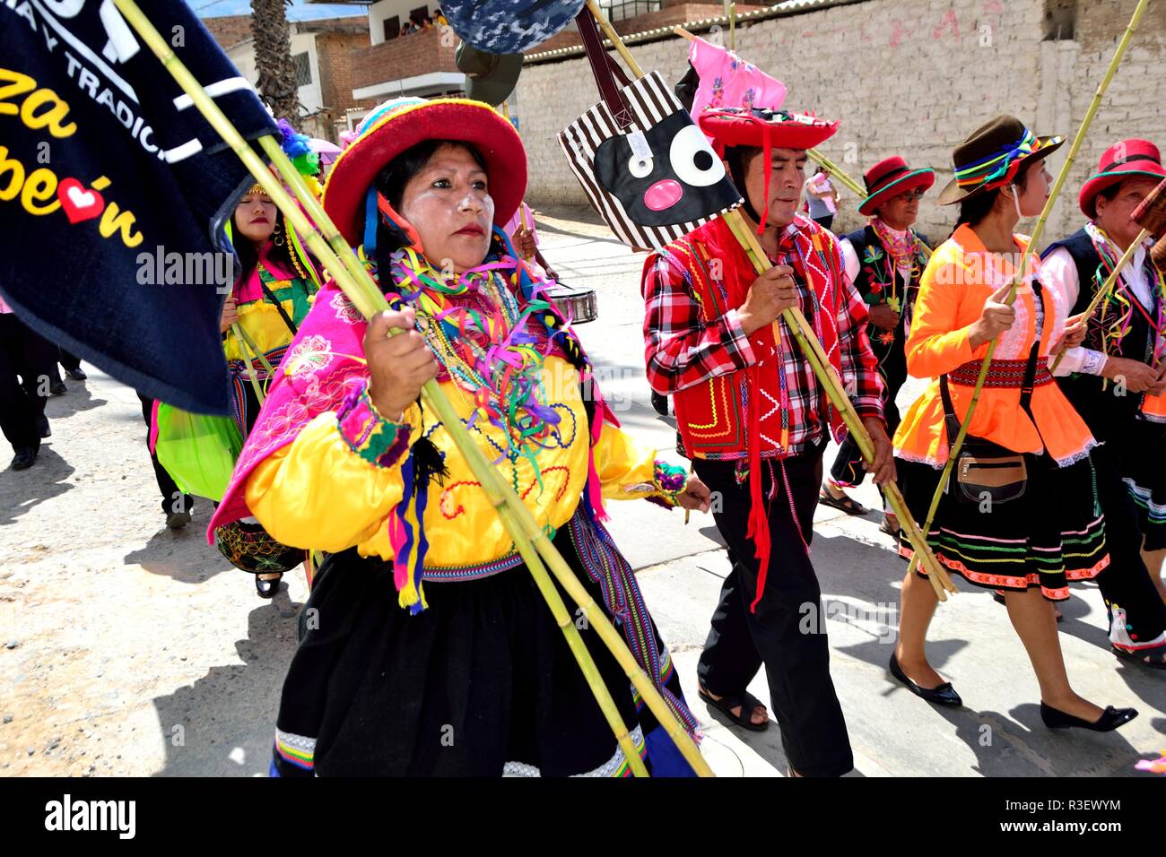 Carnival in CARAZ. Department of Ancash.PERU Stock Photo - Alamy