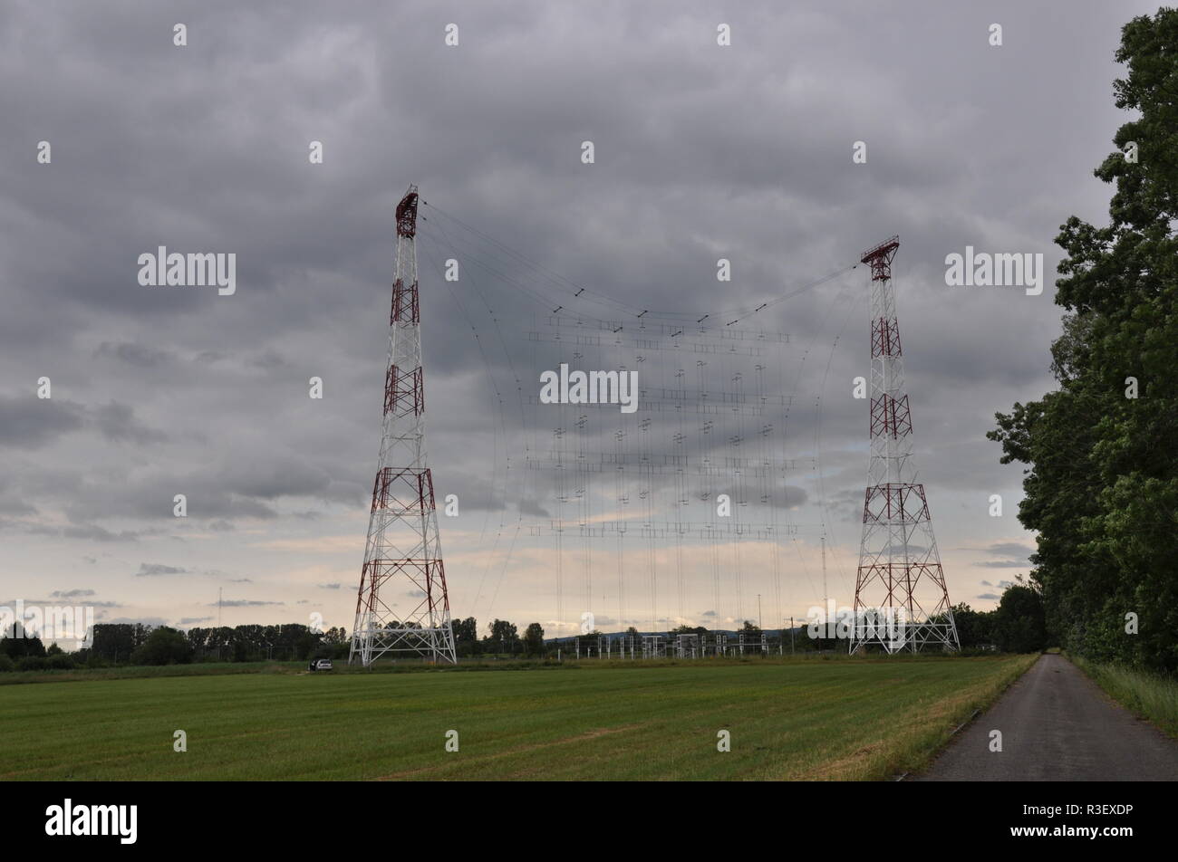 shortwave transmitter antenna Stock Photo - Alamy