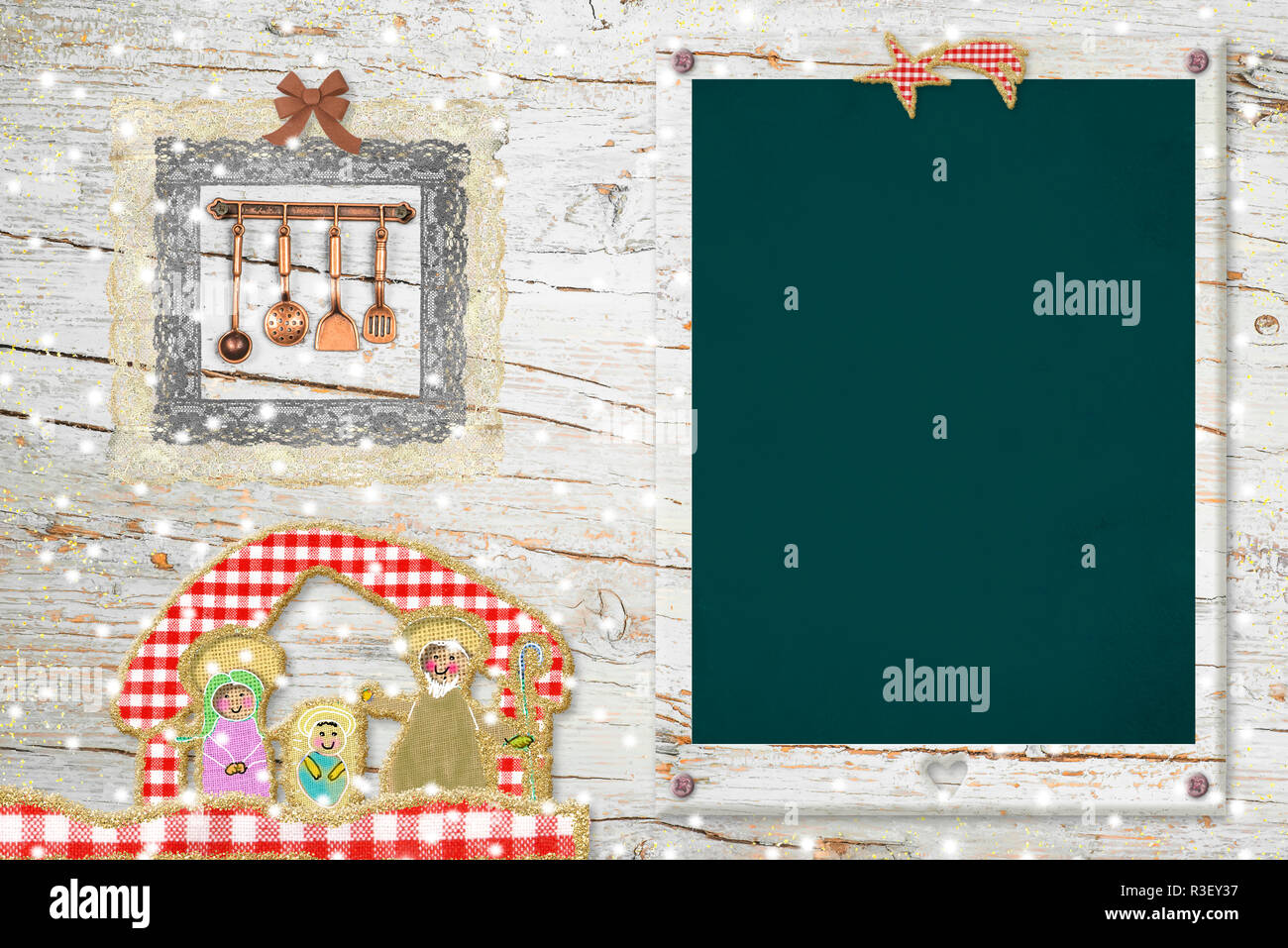 Christmas day happy cute border hi-res stock photography and images - Alamy