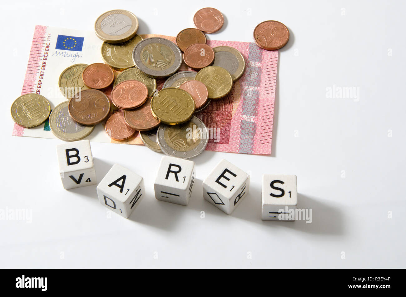 Cash with lettering Cashes Stock Photo - Alamy