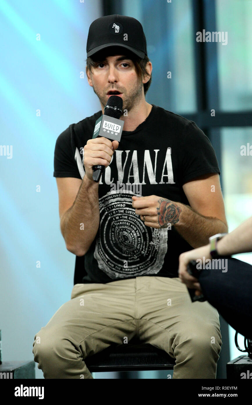 NEW YORK, NY - MAY 03: Build Presents Alex Gaskarth of All Time Low ...