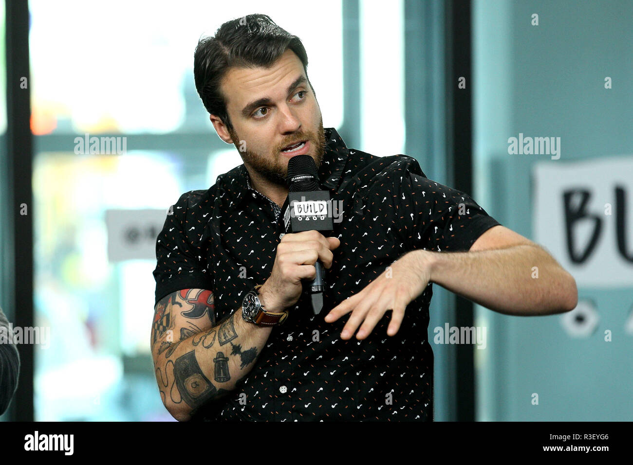 NEW YORK, NY - MAY 03: Build Presents Rian Dawson of All Time Low ...
