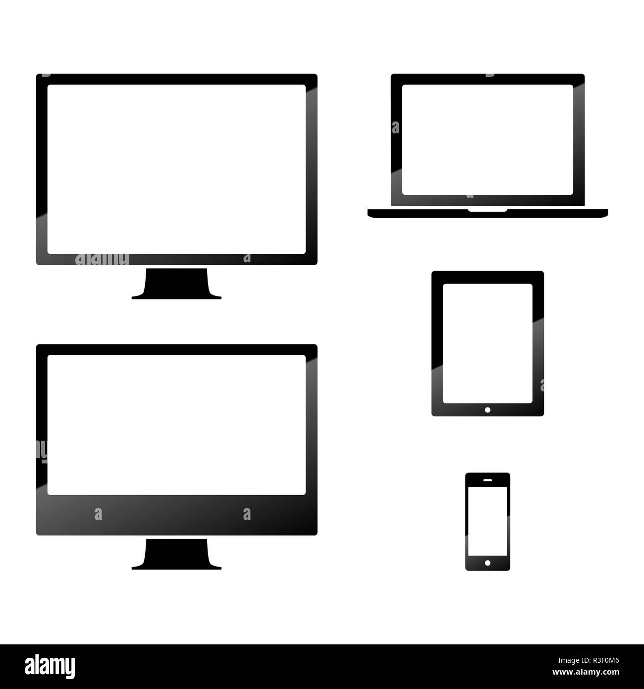 modern consumer electronics devices pc laptop tablet Stock Photo - Alamy