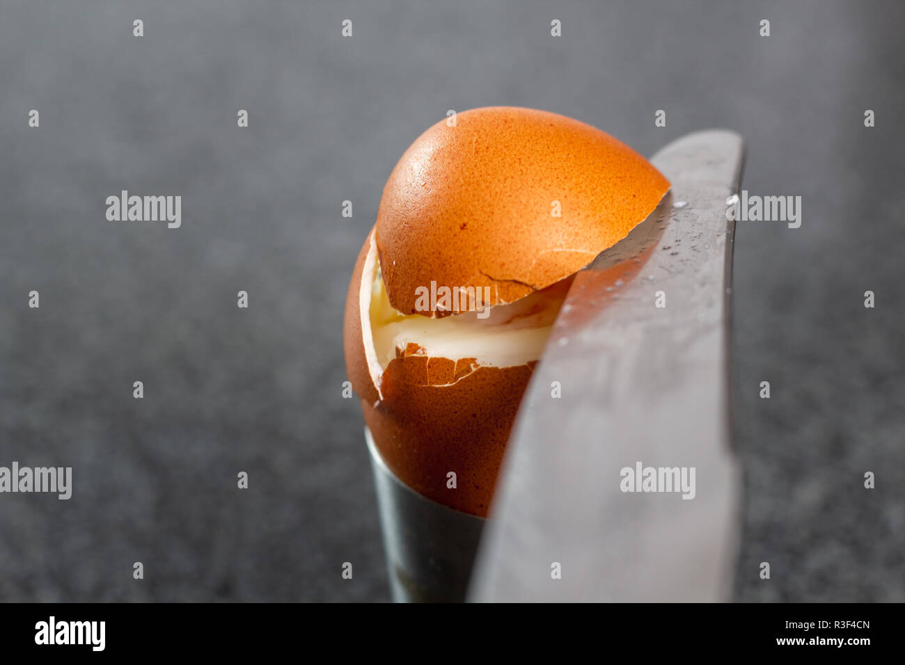 Slicing boiled egg hi-res stock photography and images - Alamy