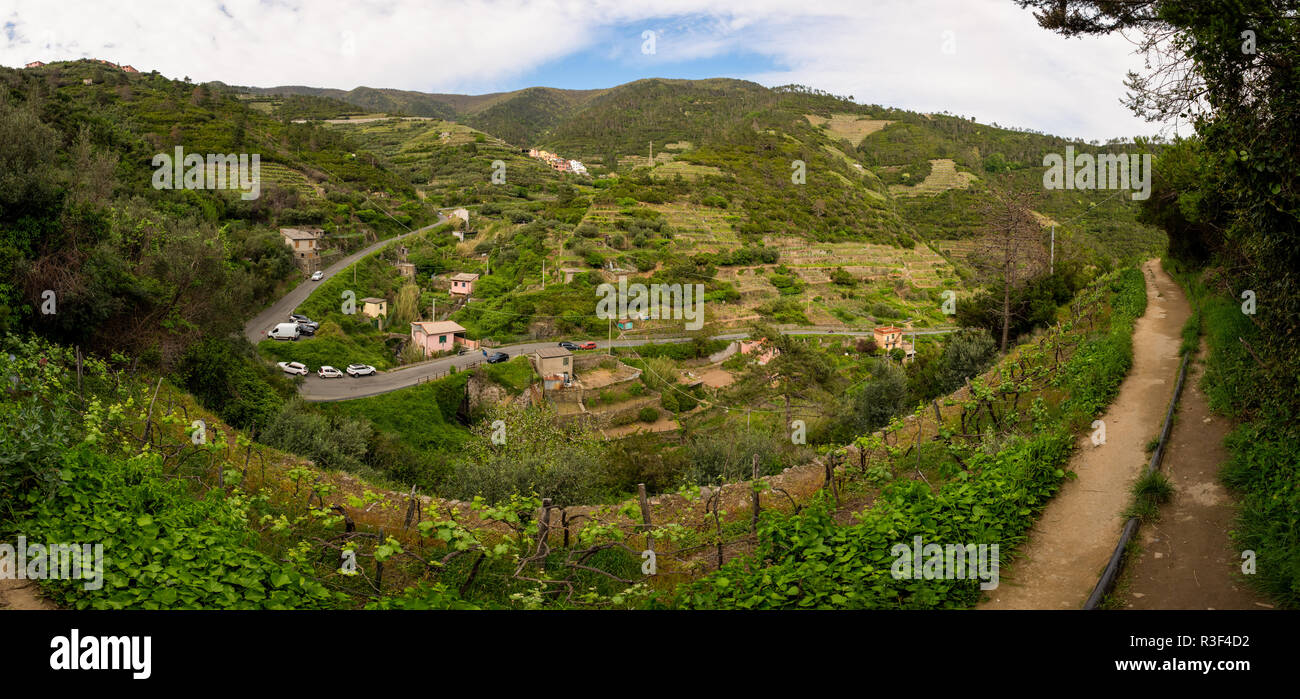 Curvy road tackling steep hills perfect for enjoying the ride. Cinque ...
