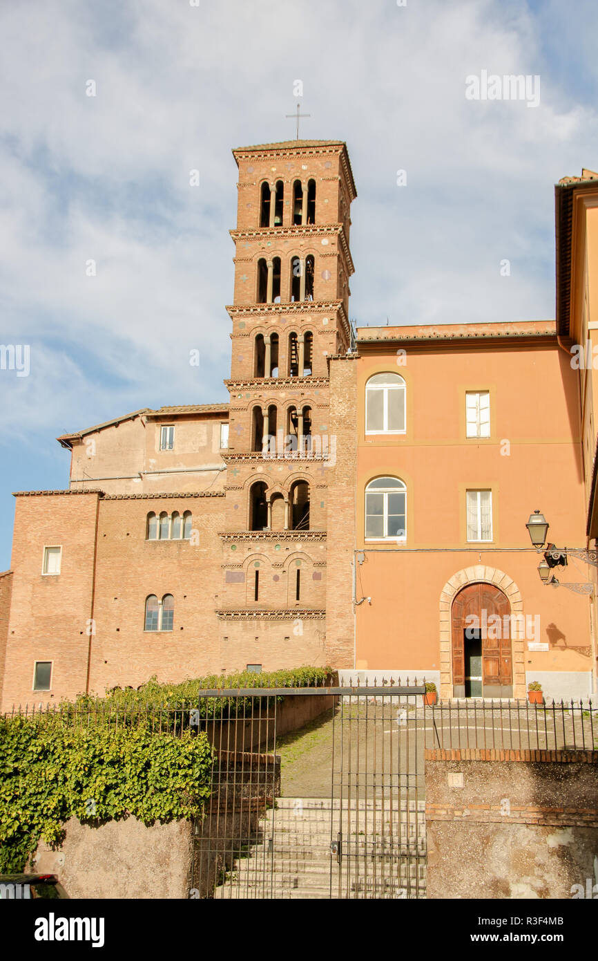 The medieval church of S. Giovanni e Paolo, with its wonderful belfry ...