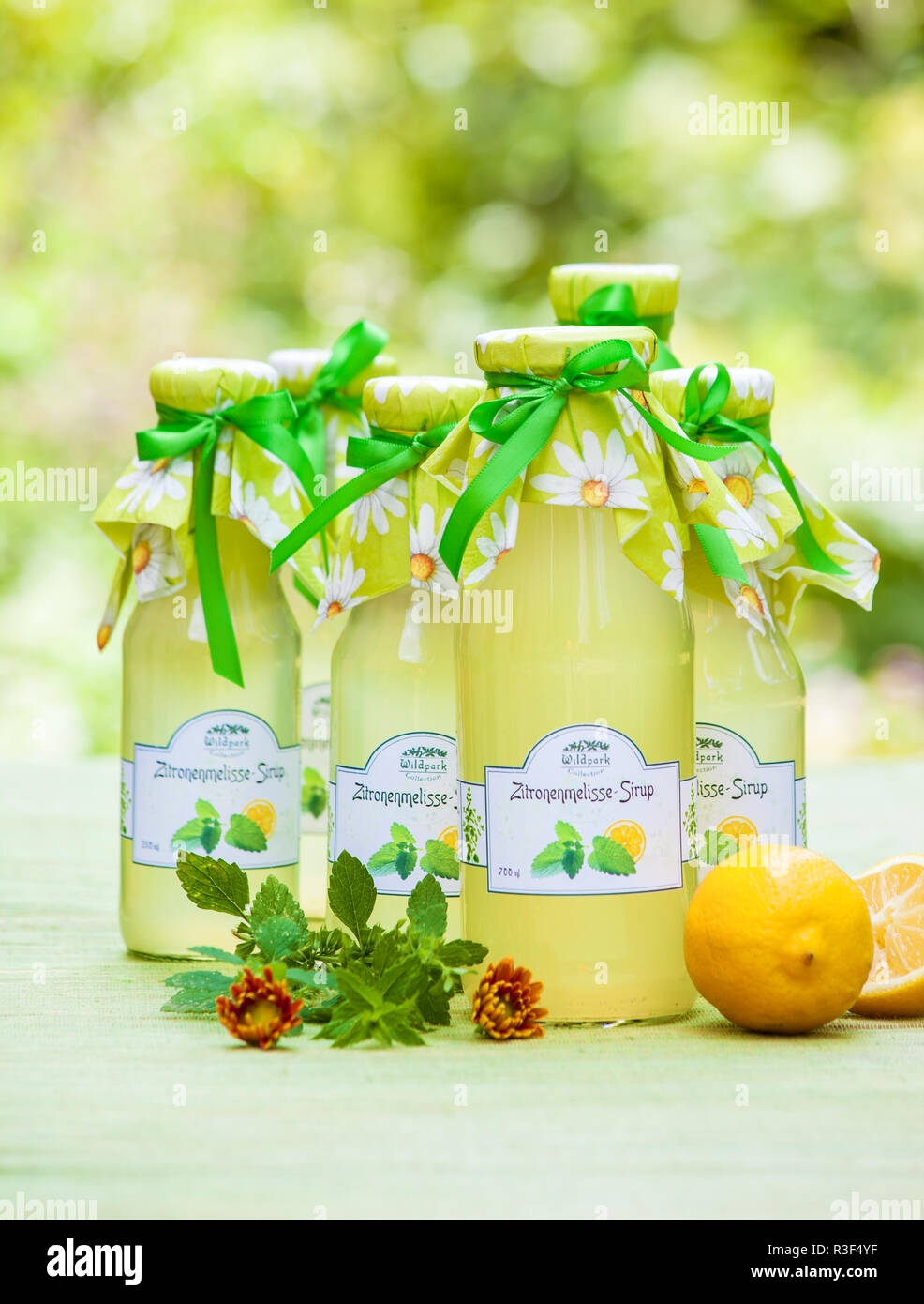 lemon balm syrup Stock Photo - Alamy