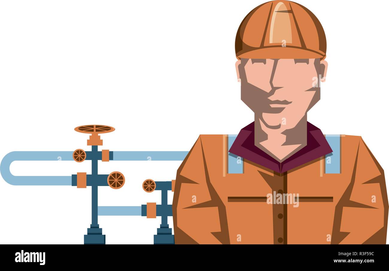 Installing gas pipeline Stock Vector Images - Alamy