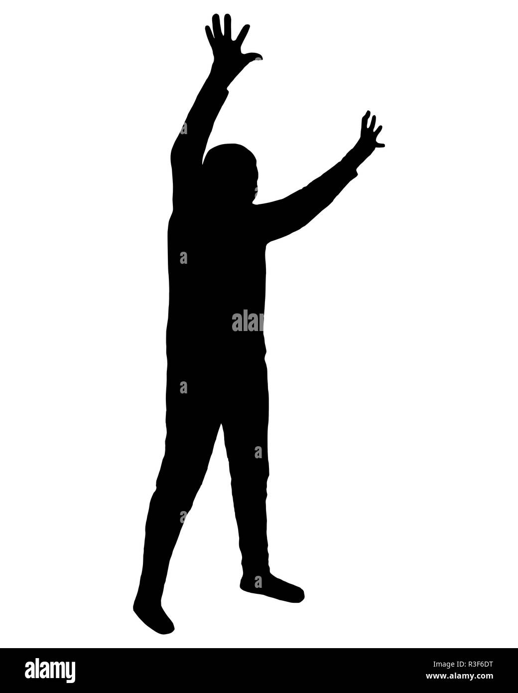 Training woman in black Cut Out Stock Images & Pictures - Alamy