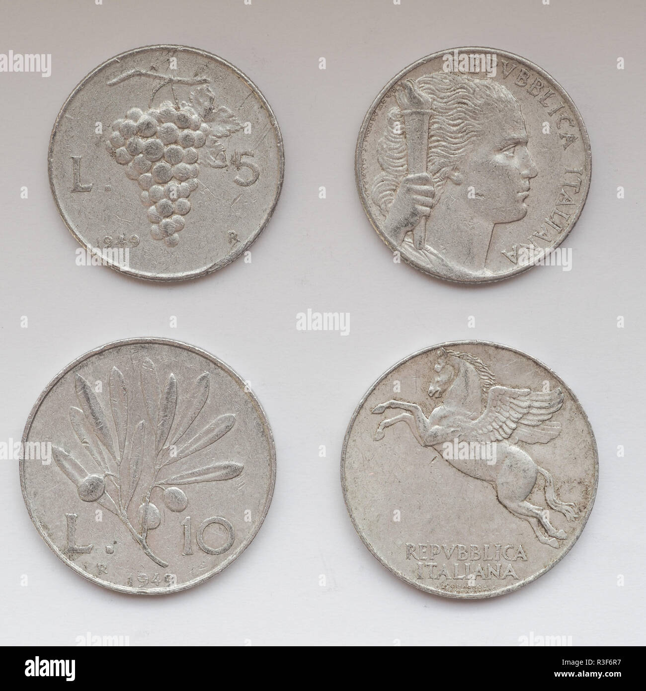 Italy coin 10 lire hi-res stock photography and images - Alamy