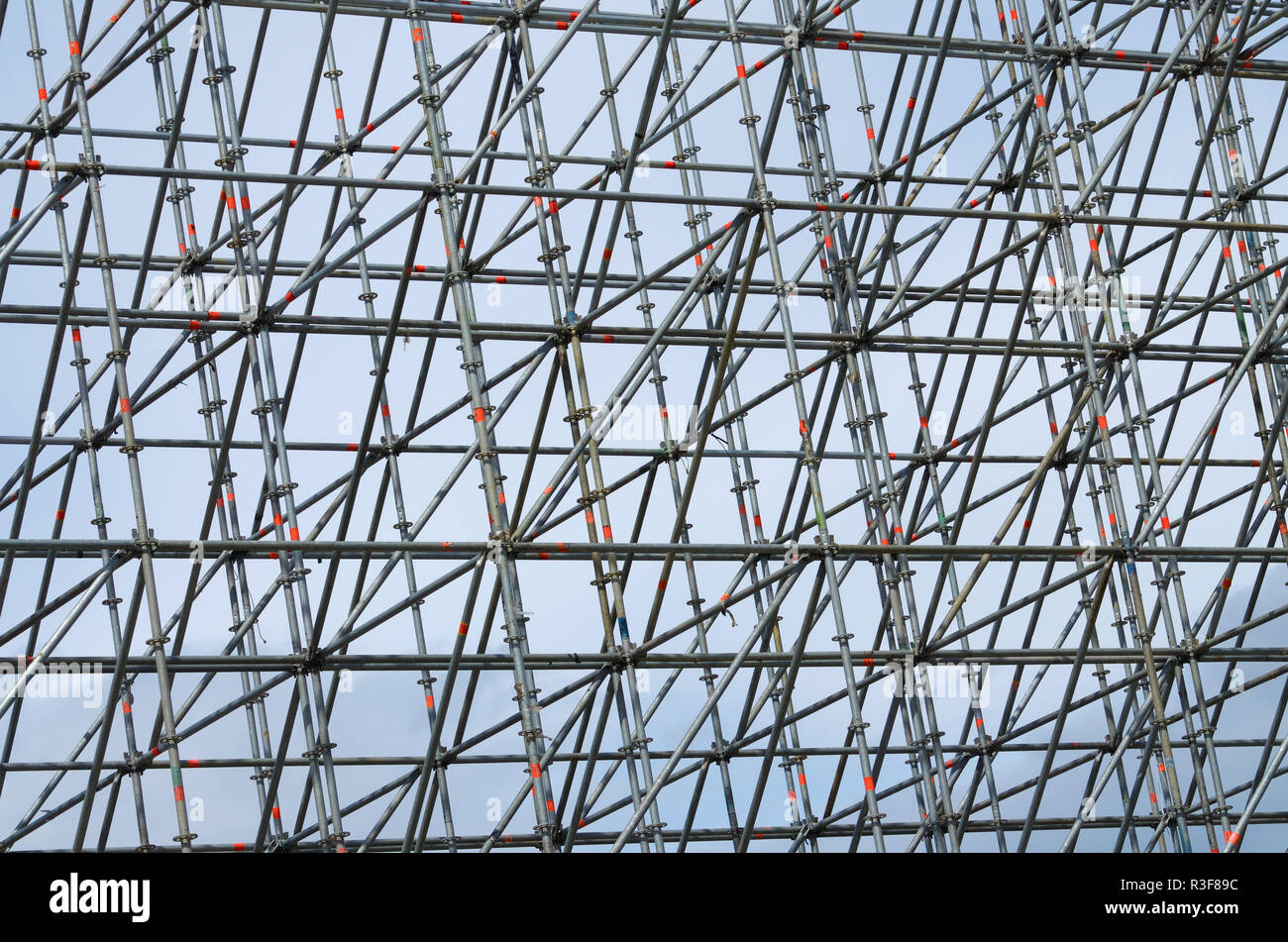 Complex metal construction.Used for the installation of a Concert venue ...