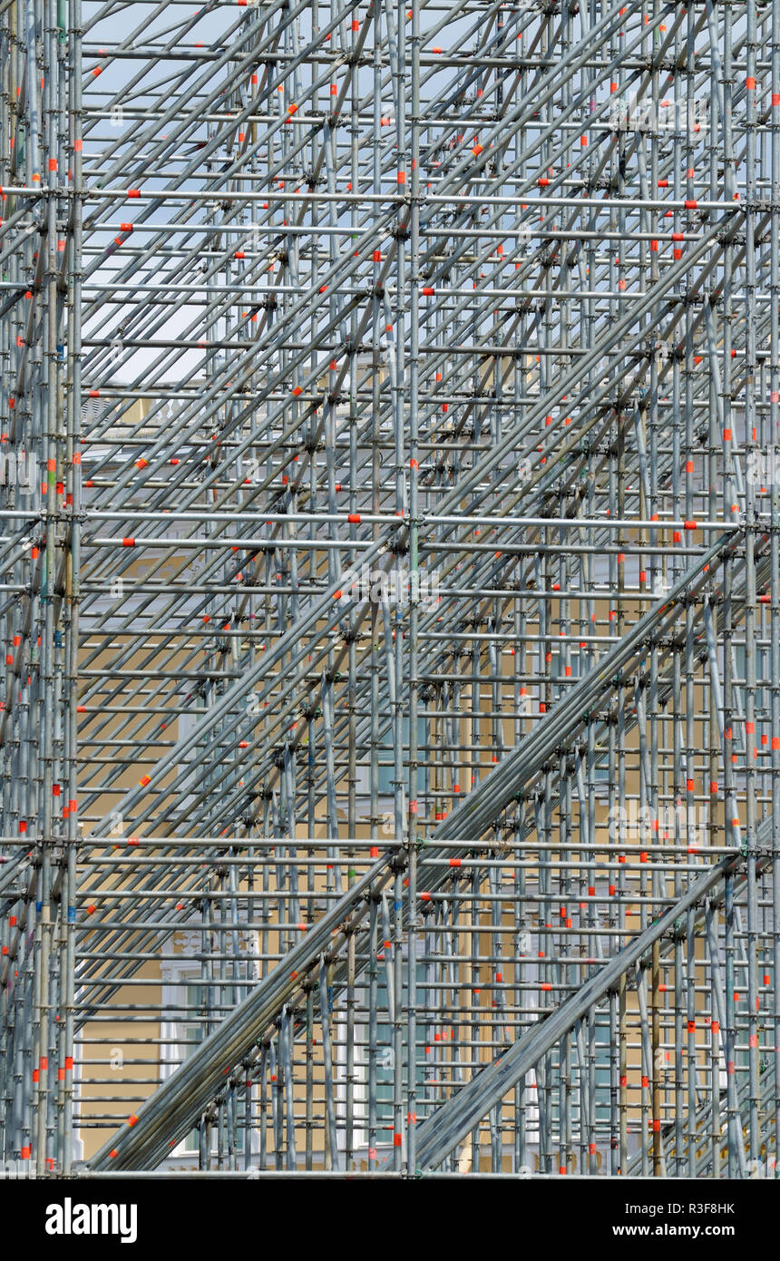 Complex metal construction.Used for the installation of a Concert venue ...