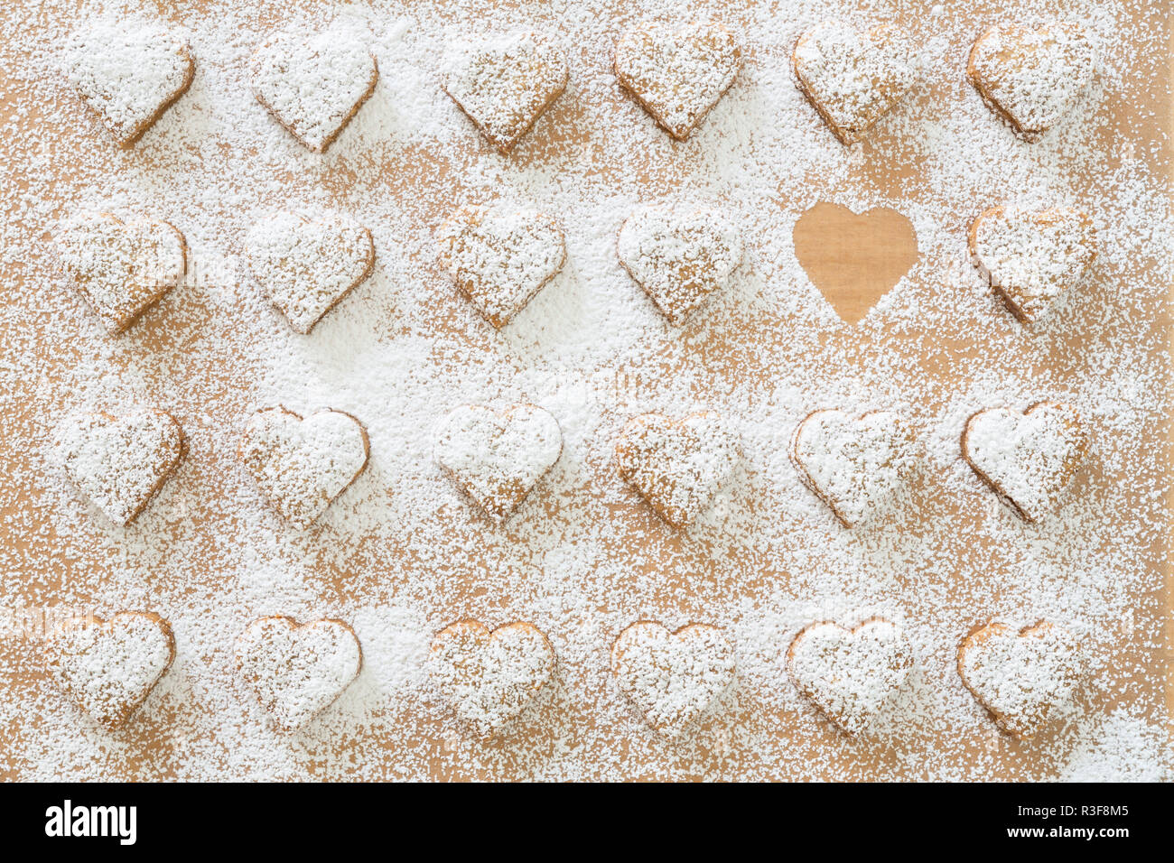 christmas cookies in heart shape Stock Photo - Alamy
