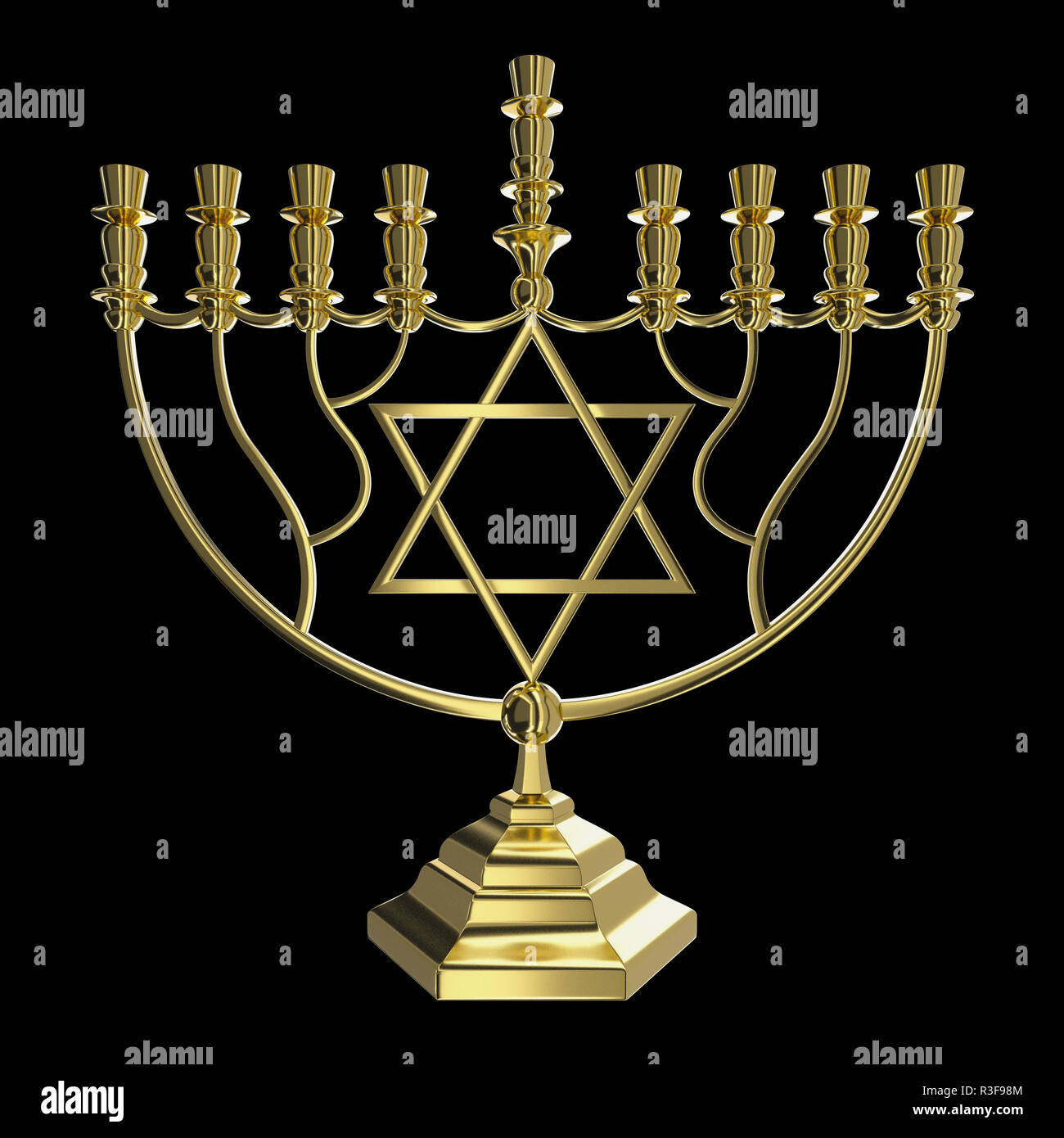 Menorah Hanukkah lamp which is lit during the eight days of Hanukkah ...