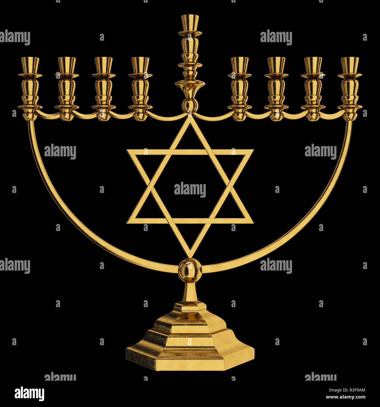 Menorah Hanukkah lamp which is lit during the eight days of Hanukkah ...