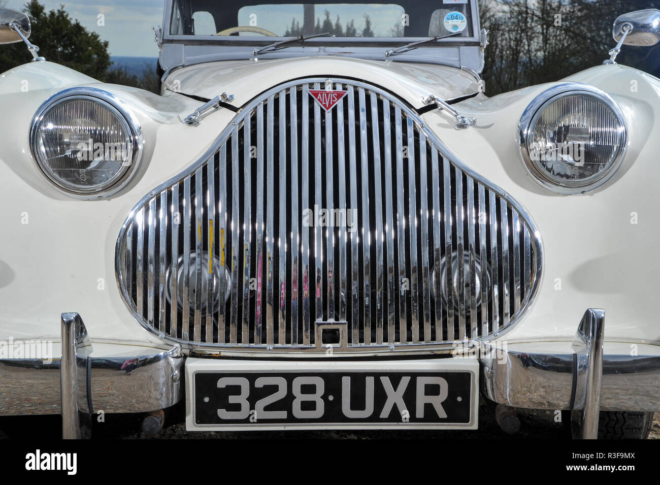 1954 Alvis TB14 British classic convertible sports car Stock Photo - Alamy