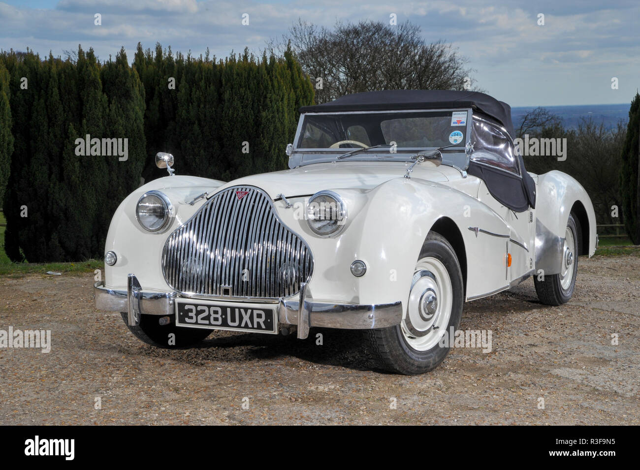 1954 Alvis TB14 British classic convertible sports car Stock Photo - Alamy