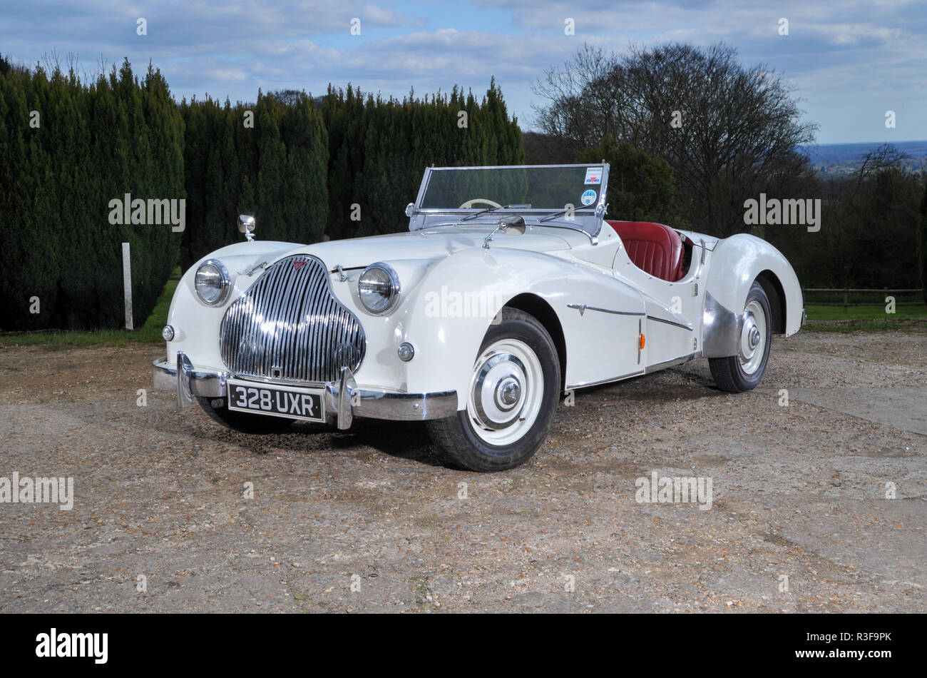 1954 Alvis TB14 British classic convertible sports car Stock Photo - Alamy