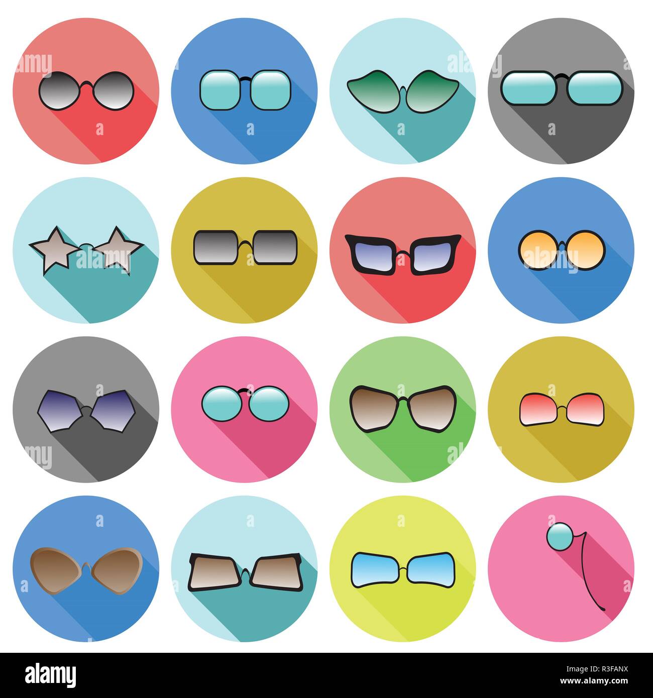 Face shapes glasses hi-res stock photography and images - Alamy