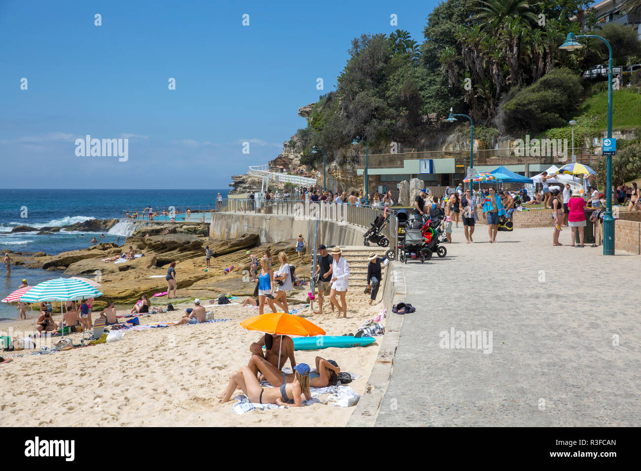 Bronte beach in Sydney eastern suburbs,New South Wales,Australia Stock ...