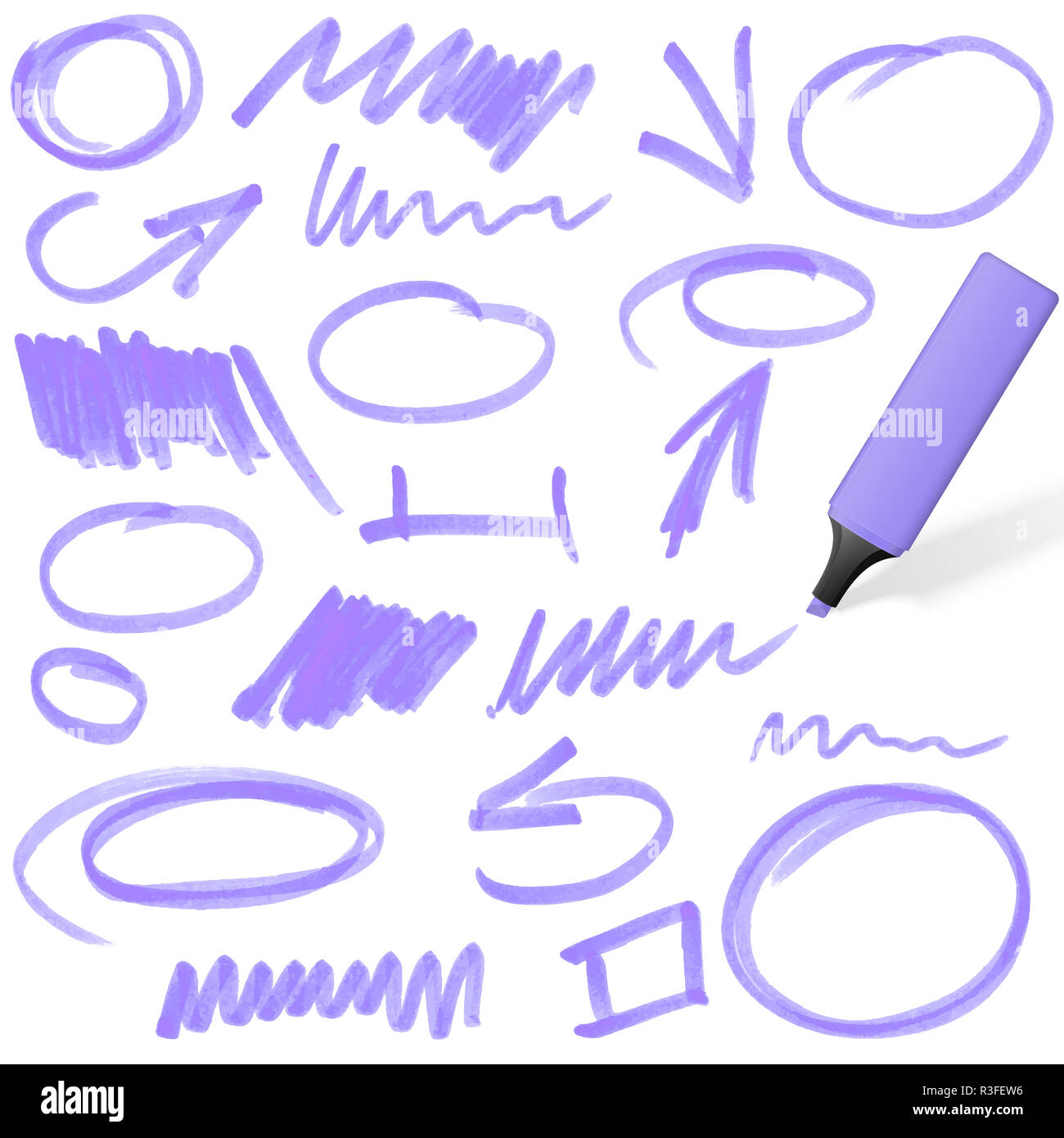 Pale purple markings hi-res stock photography and images - Alamy