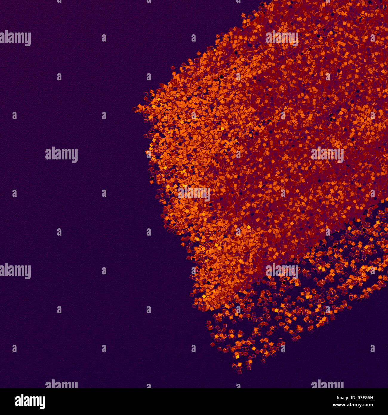 Glitter scattered on gradient background. Rough patchy surface ...