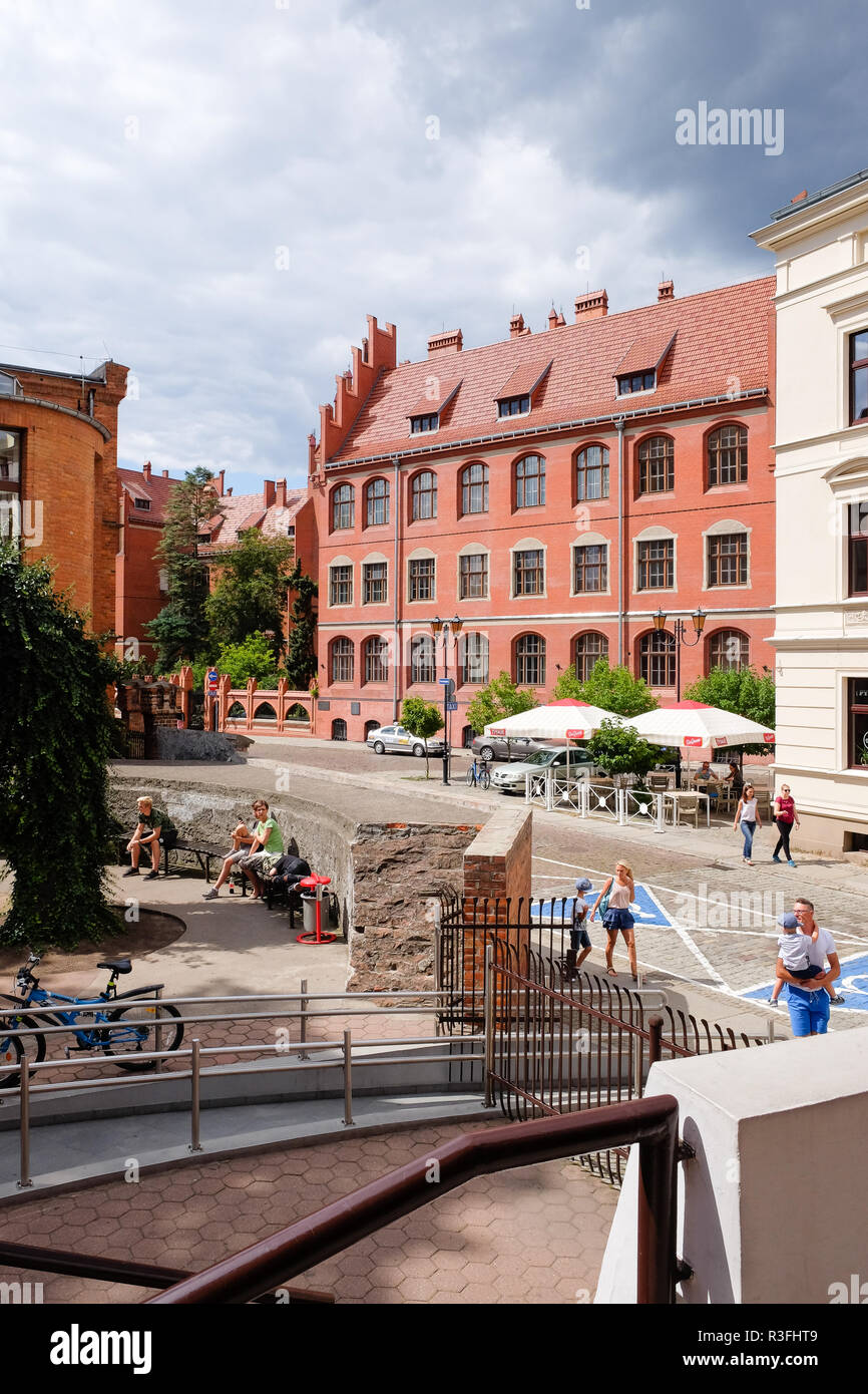 Toruń street cityscape Stock Photo - Alamy