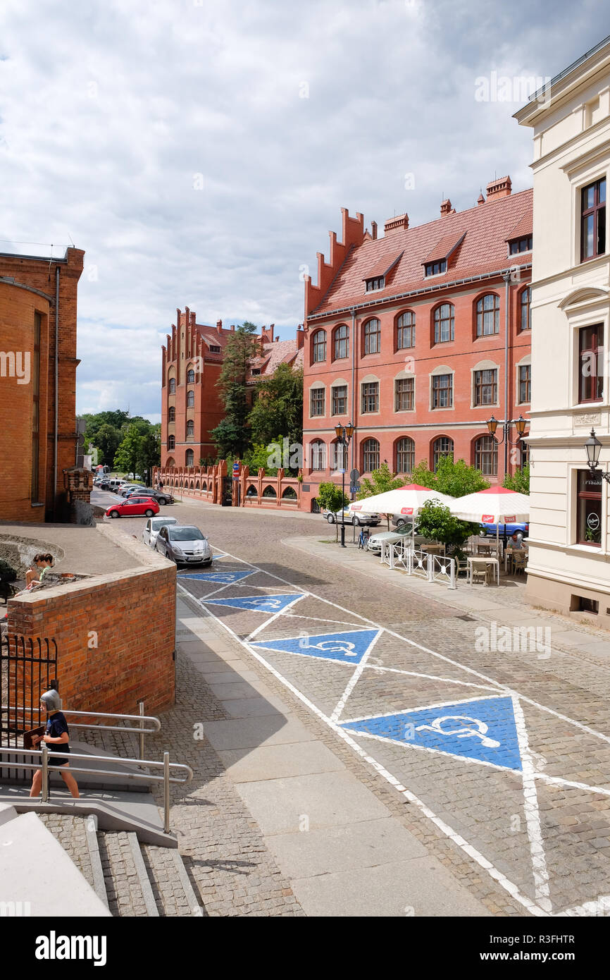 Toruń street cityscape Stock Photo - Alamy