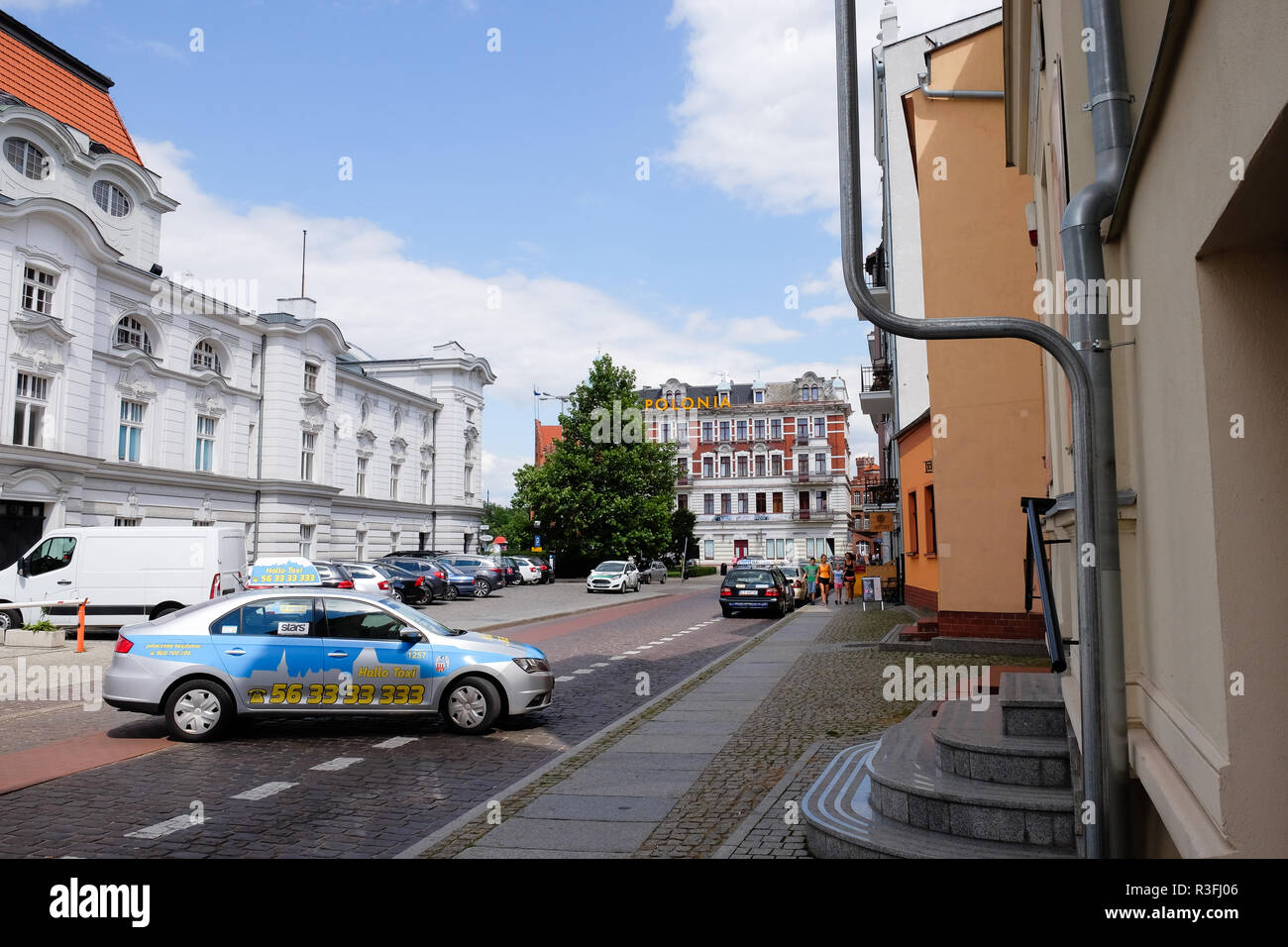 Toruń street cityscape Stock Photo - Alamy
