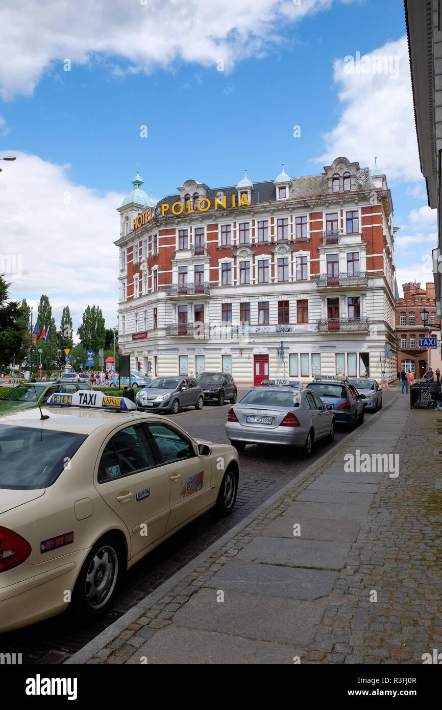 Toruń old town touristic city, street view Stock Photo - Alamy