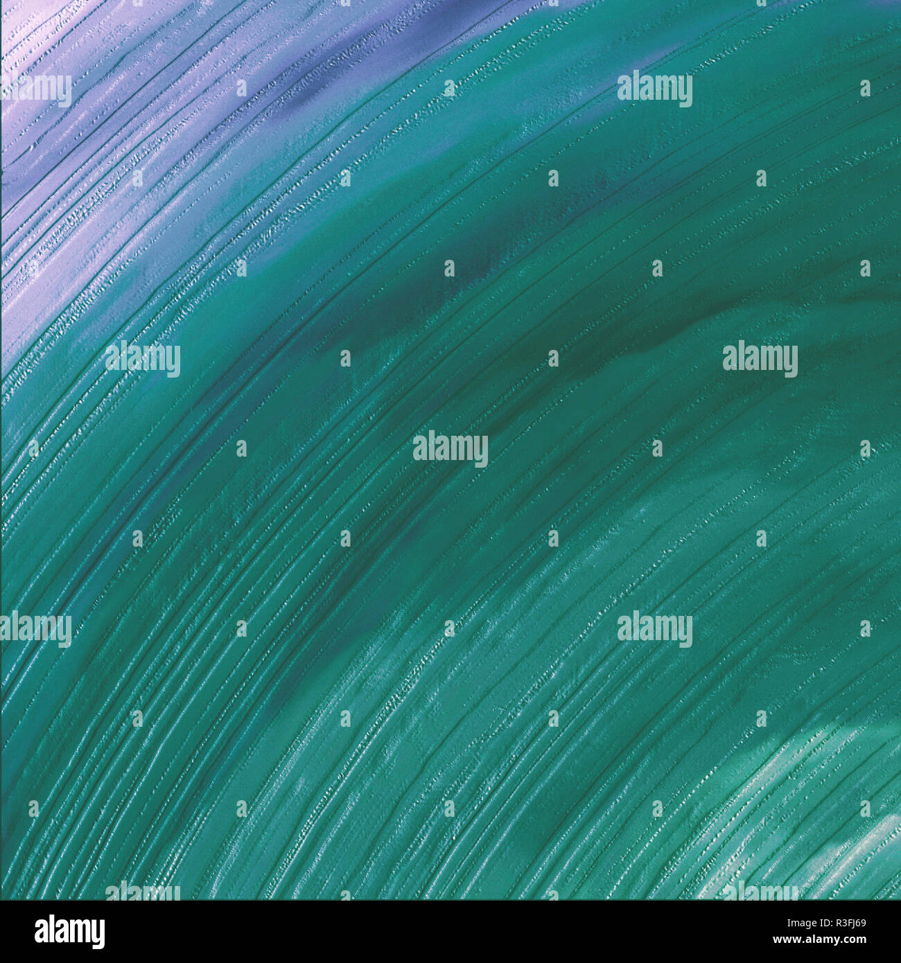 Abstract Colorful wavy theme design. Bright glowing canvas paint. Brush ...