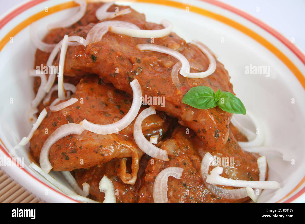 marinated turkey meat Stock Photo - Alamy